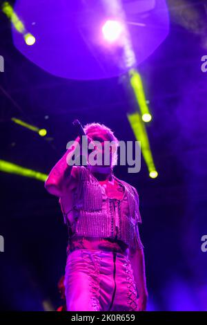 September 12, 2022, Pisa, Pisa, Italy: Achille Lauro performs on the ...