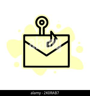Password phishing icon. Security and hack sign. flat style Stock Photo ...