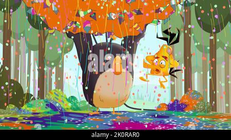 ANGRY BIRDS: SUMMER MADNESS, from left: Red (voice: Ian Hanlin), Chuck ...