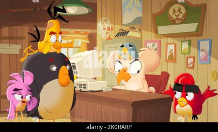 ANGRY BIRDS: SUMMER MADNESS, from left: Red (voice: Ian Hanlin), Chuck ...