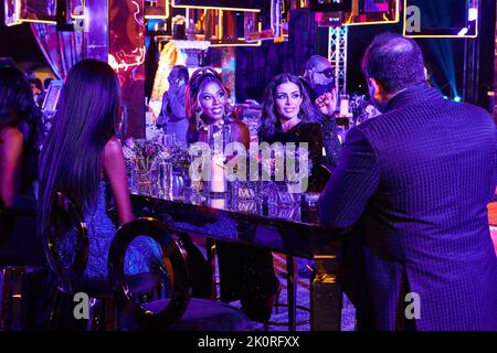 THE REAL HOUSEWIVES OF DUBAI, from left: Chanel Ayan, Caroline Brooks ...