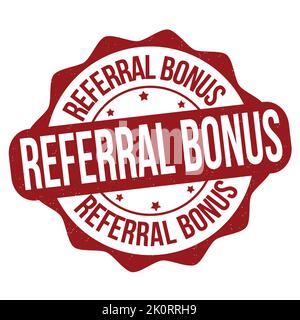Referral program grunge rubber stamp on white background, vector ...