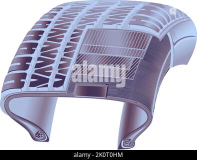 automobile tire construction cross section Stock Vector Image & Art - Alamy