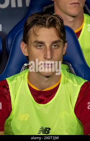 Edoardo Bove of AS Roma during the Serie A match between AS Roma and FC ...