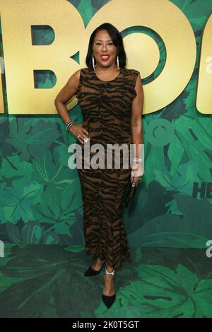 Angela Gibbs attends the 2022 HBO Emmy's Party at San Vicente Bungalows ...