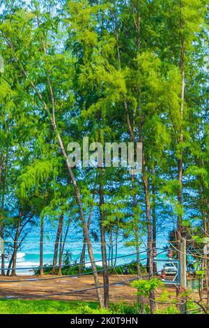 Nai Thon Naithon Beach a dream bay view behind trees turquoise clear ...