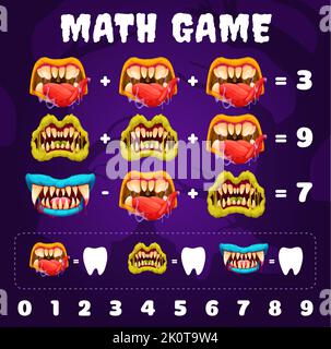 Scary and creepy drool monster grin jaws and mouths. Vector smiles ...