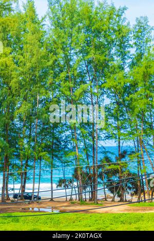 Nai Thon Naithon Beach a dream bay view behind trees turquoise clear ...