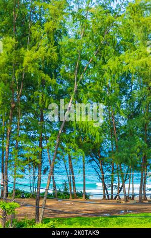 Nai Thon Naithon Beach a dream bay view behind trees turquoise clear ...