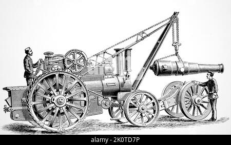 A steam crane and traction engine on show at 2019 Shrewsbury Steam ...