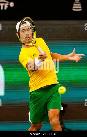 Jason Kubler in action during their match against Ryan Peniston (not ...