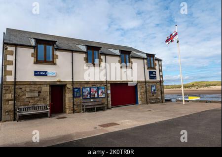 RNLI station in Amble, Northumberland, UK Stock Photo - Alamy