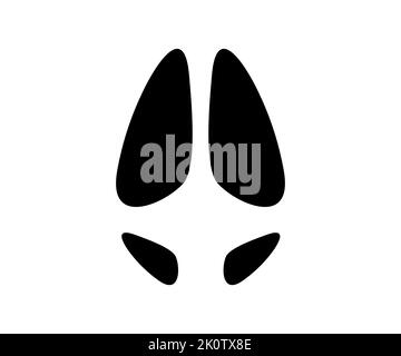 Pig step icon. Pig paw icon isolated on white background. Vector ...