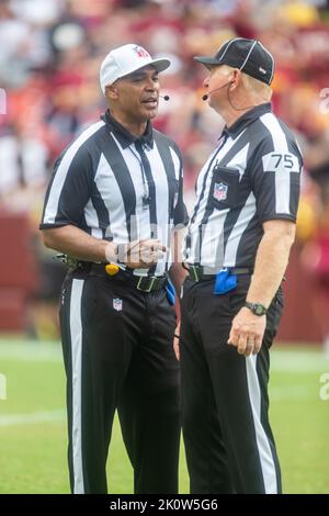 NFL referee Tra Blake during an NFL football game between the Las Vegas ...