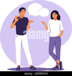 cartoon woman standing with speech bubble Stock Vector Image & Art - Alamy