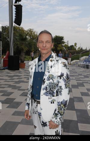 Frank Zimmermann bei der Fotoprobe zum Theaterstück 'Jedermann' auf der ...
