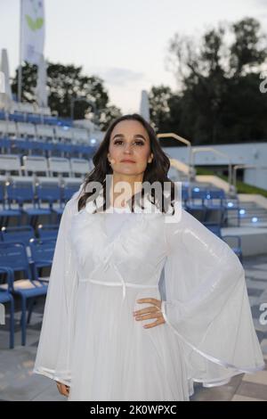 Maya Forster bei der Fotoprobe zum Theaterstück 'Jedermann' auf der ...
