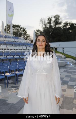 Maya Forster bei der Fotoprobe zum Theaterstück 'Jedermann' auf der ...