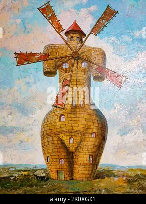 Ukraine, Odessa 21 June 2022 Creative paintings by Odessa artists, art ...