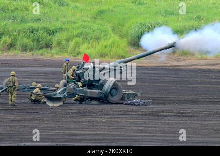 The FH70 Howitzer of JGSDF Stock Photo - Alamy