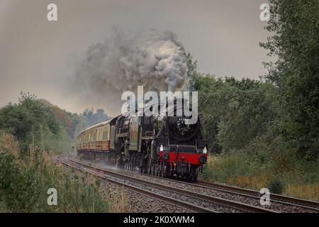 Bristol forty steam train Britainnia and Sherwood Forester September ...
