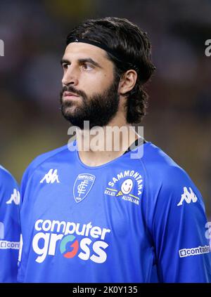 Empoli's Italian defender Sebastiano Luperto controls the ball during ...