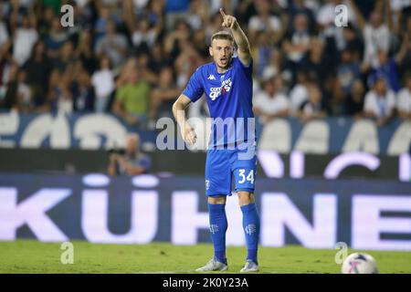 Empoli's Albanian defender Ardian Ismajli looks during the Serie A ...