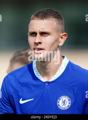 Chelsea's Jimi Tauriainen in action during UEFA Youth League match at ...