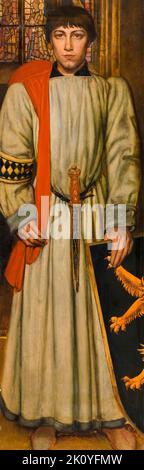Portrait of Holy Roman Emperor Henry II holding orb and scepter, with ...