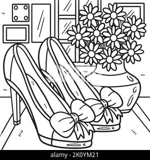 Wedding Reception Coloring Page for Kids Stock Vector Image & Art - Alamy