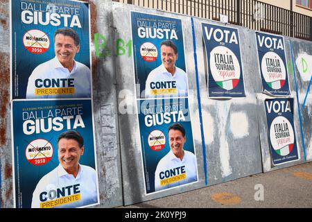 Italian Election wall posters of Political Parties for election day in ...