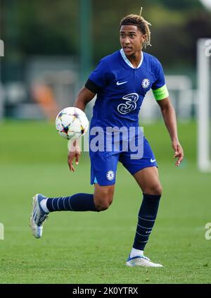 Chelsea's Bashir Humphreys in action during the UEFA Youth League match ...
