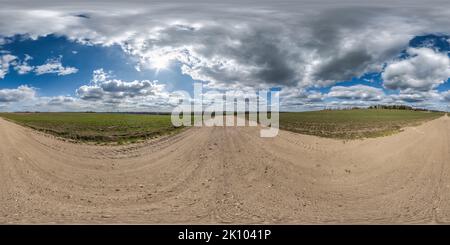 360° view of 360 degree desert landscape. Equirectangular projection ...