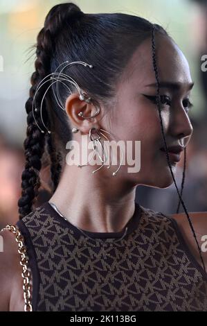 Christinna Kuan attends the Michael Kors Fall/Winter 2023 fashion show ...