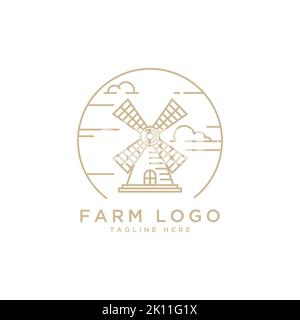 windmill logo design vector template Stock Vector Image & Art - Alamy