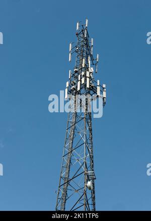 A tall rural communication tower. Quebec,Canada Stock Photo - Alamy