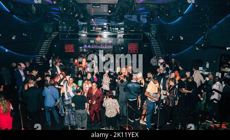 attends the party for George Wayne's 2022 Downtown 100 at Nebula ...