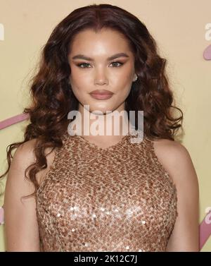 Paris Berelc arrives at Netflix's DO REVENGE Premiere held at the TUDUM ...