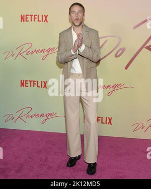 Drew Starkey arrives at Netflix's DO REVENGE Premiere held at the TUDUM ...