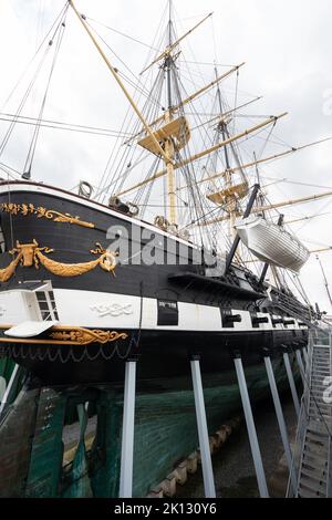 Battleship fregatten Jylland in Ebeltoft Denmark Stock Photo - Alamy