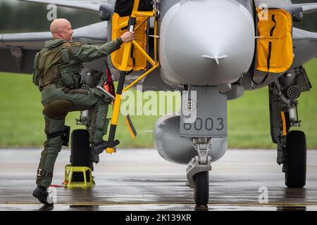 First JAS 39-Gripen aircraft for delivery to Hungary. Production of the ...