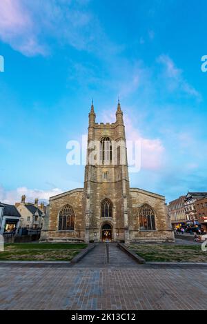 PETERBOROUGH, UK - SEPTEMBER 9, 2022. The ancient architecture of St ...