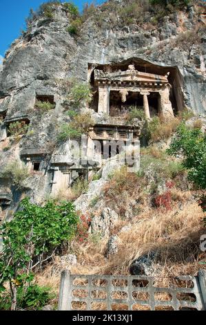 The Tomb of Amyntas, also known as the Fethiye Tomb is an ancient tomb ...