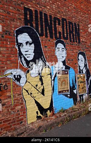 Runcorn old Town, back in business, keep a safe distance, post-covid19 ...