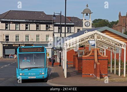 Runcorn old town bus station, buses, bus routes, 110, 61, Runcorn High ...