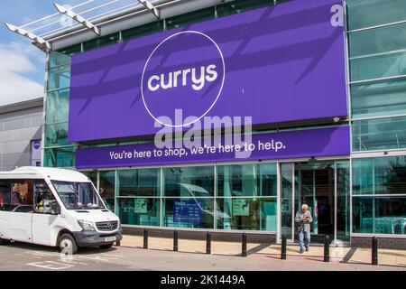 Currys domestic appliance shop at Staples Corner retail park, London ...