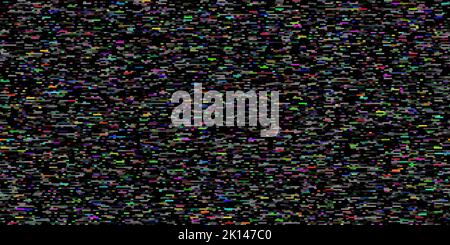 Seamless retro VHS scanlines or TV signal static noise pattern with wind effect. Television ...