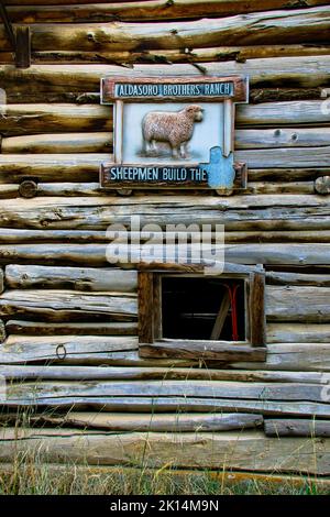 Vintage Sheep Barn in Western Colorado on Last Dollar Road Stock Photo ...