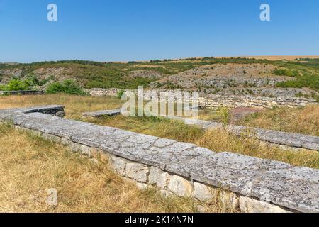 Ruins of medieval fortificated city of Cherven from period of Second ...
