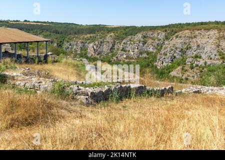 Ruins of medieval fortificated city of Cherven from period of Second ...